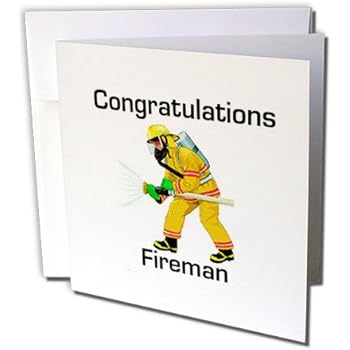 Amazon.com : 3dRose Image of Congratulations On Making Firefighter with ...