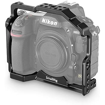 Amazon.com : SMALLRIG D850 Cage with Build-in Cold Shoe and NATO Rails ...