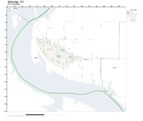Zip Code Wall Map Of Mobridge Sd Zip Code Map | Desertcart Angola