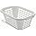 Addis Rectangular Laundry Basket in White: Amazon.co.uk: Kitchen & Home
