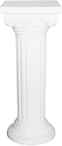 Amazon.com: Homeford Tall Pedestal Roman Plastic Pillars Columns, White ...