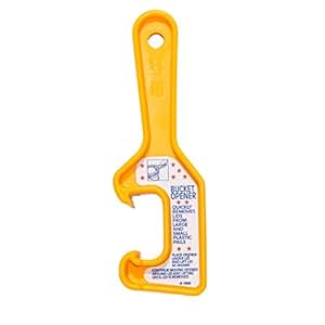 Bucket Lid Wrench - Open/Lift Lids on 5 Gallon Plastic Buckets & Small ...