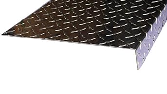 Aluminum Diamond Plate Door Threshold .062 x 1.5 x 8 x 48 in. w/out ...