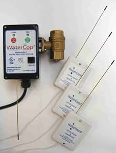 WaterCop Wireless Water Leak Detection System, 1 In. Valve, 3 Sensors ...