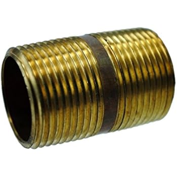 1/2" X Shoulder Brass Pipe Nipple - Pipe Fittings - Amazon.com