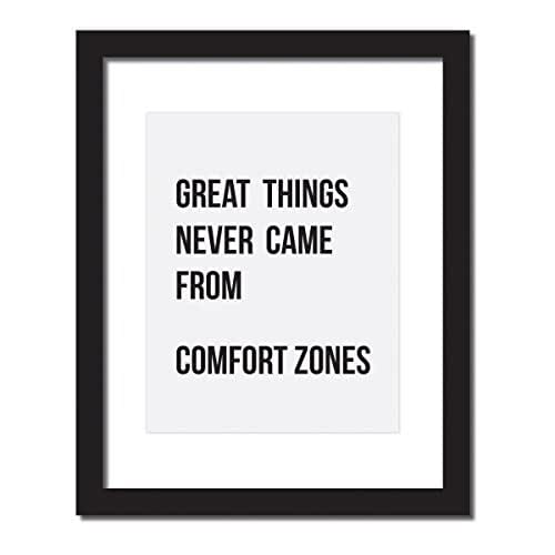 Amazon.com: Fitness motivation quote poster, 'Great Things Never Came ...