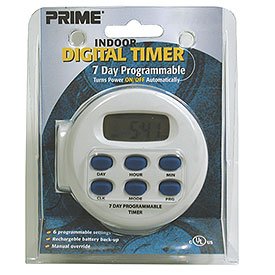 PRIME TN004100 7-Day Programmable Digital Indoor Timer - Wall Timer ...