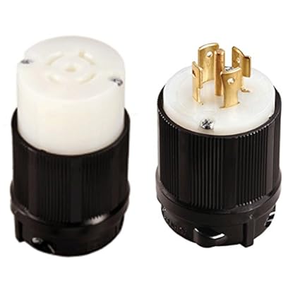 OCSParts L21-20 NEMA L21-20P and L21-20R Plug and Connector Set - 20A ...