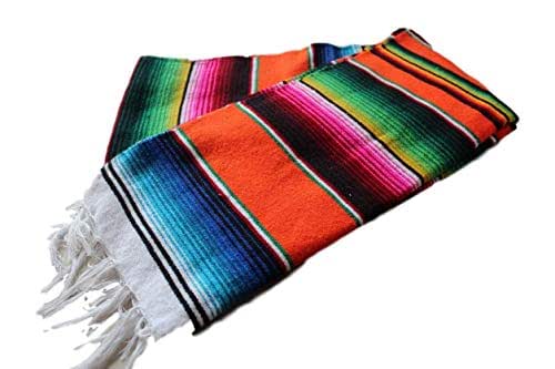 Sarape Mexicano Matrimonial Color Naranja: Amazon.com.mx: Handmade
