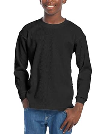 Amazon.com: Pro Club Boy's Youth Cotton Long Sleeve Crewneck Thermal ...