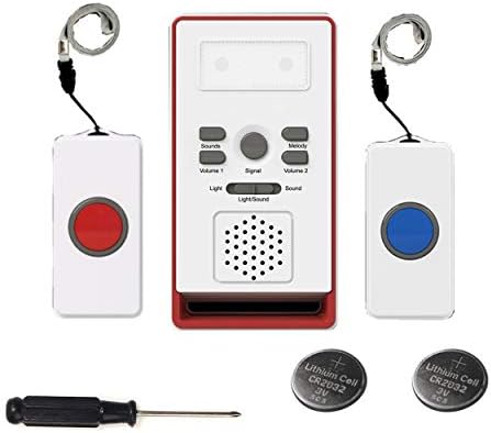 LEAGY Wireless Paging System Remote Call Button Nurse Call System ...