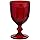 Amazon.com | Abbott Collection Glass Panel Goblet, Red: Wine Glasses
