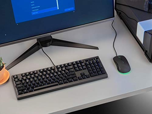 Monoprice Brown Switch Full Size Mechanical Keyboard – Backlit – Black ...