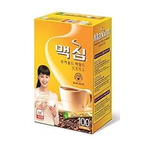Maxim Mocha 100pks café instantáneo oro coreano: Amazon.es ...