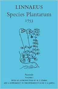 Amazon.com: Linnaeus' Species Plantarum 1753, the Ray Society's ...