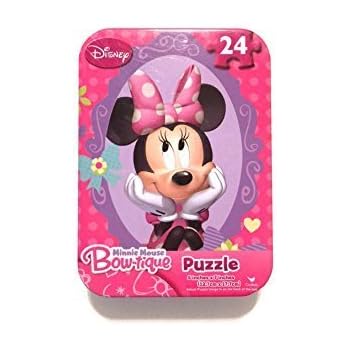 Amazon.com: Disney Minnie Mouse 24 piece puzzle in Collectible Tin ...