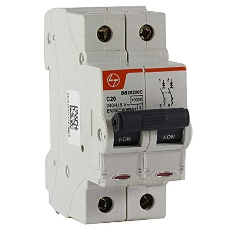 L&T 40A 2-Pole (DP) MCB: Amazon.in: Home Improvement