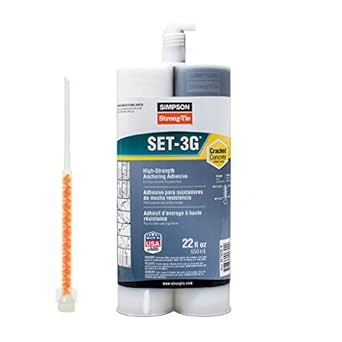 Simpson SET-3G High-Strength Epoxy Adhesive with EMN22i Adhesive Mixing ...