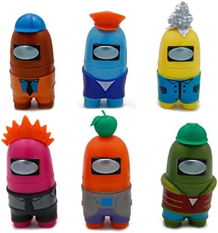 Among Us Miniature Figures,CYSJ 6 PCS Splittable Hot Game Figures ...