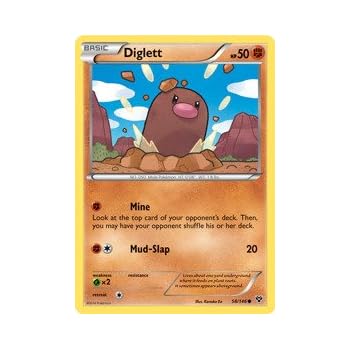 Amazon.com: Diglett and Dugtrio - Rare Pokemon Card Evolution Set (XY ...