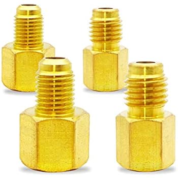 Amazon.com: 4 Pieces 6014 Vacuum Pump Adapter 1/4 Inch Flare Female to ...