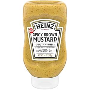 Amazon.com : Heinz Spicy Brown Mustard (14 oz Bottle) : Grocery ...