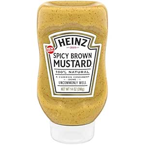 Amazon.com : Heinz Spicy Brown Mustard, 14 oz : Grocery & Gourmet Food