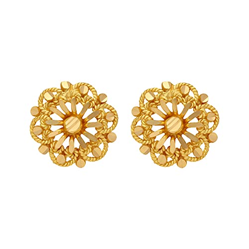 Buy Bhima Jewellers 22k Gold Stud Earrings for womens, 1.8 g at Amazon.in