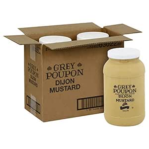 Amazon.com : Grey Poupon Classic Mustard, 2 Case -- 1 Gallon : Grocery ...