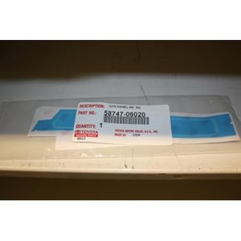 Amazon.com: TOYOTA Genuine Parts 58748-06020 Rear Left Quarter Panel ...