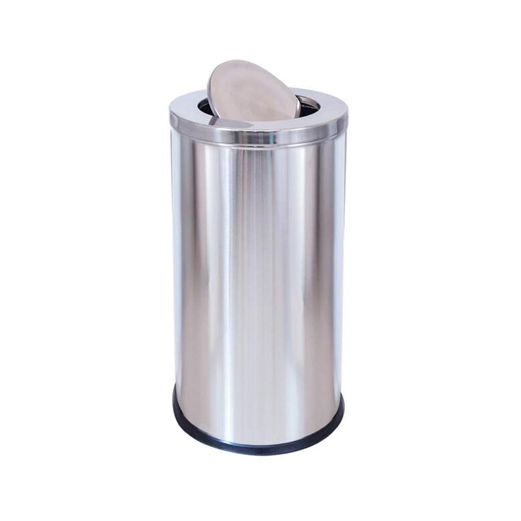 E-ware Stainless Steel Swing Dustbin (25 cm X 35 cm): Amazon.in: Home ...
