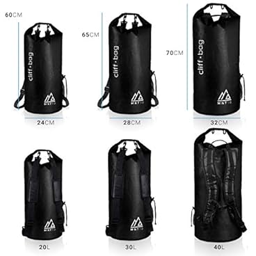 MNT10 Dry Bag “Cliff-Bag” in 20L, 30L, 40L I Drybag Rucksack für SUP ...