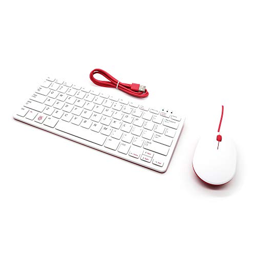 Raspberry Pi Official Keyboard and Mouse Value Pack (U.S. Version Red ...