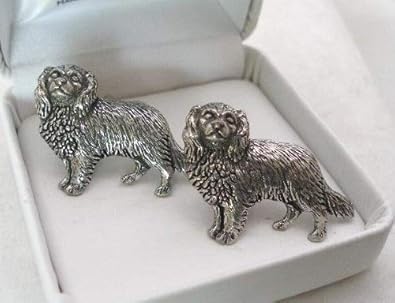 Cavalier King Charles Spaniel Dog Cufflinks in Fine English Pewter ...
