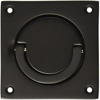 Baldwin 0397190 Flush Ring Pull, Black - Cabinet And Furniture Pulls ...