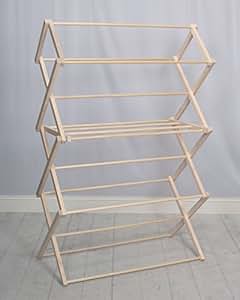 Extra Large Wooden Clothes Drying Rack (Made in The USA) Heavy Duty 100 ...