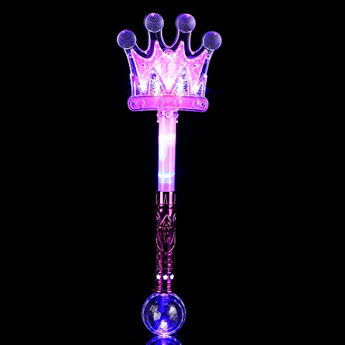 Fun Central BC967, 1 Pc 16 Inches Pink LED Light Up Crown - Want It All