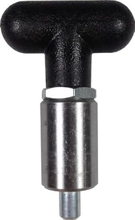 Pull Pin - T-Handle - 1-1/2" Length x 1" Diameter Steel Barrel - with ...