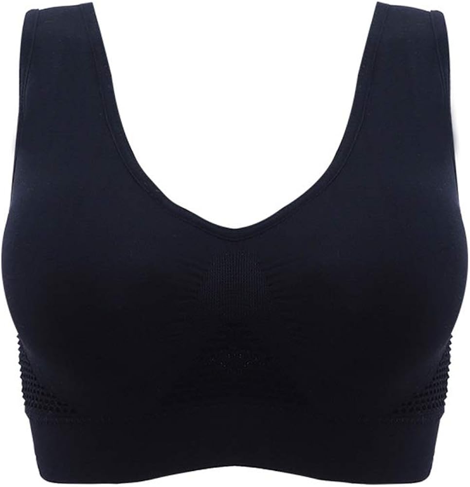 Women Seamless Comfort Aire Bra, Breathable Comfy Sports Yoga Bras with ...