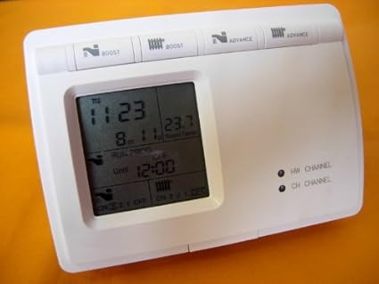 Digital Programmer Boiler Central Heating & Hot Water Room Thermostat ...