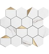 KASARO Peel and Stick Mosaic Shell Backsplash Tile for Bedroom and ...