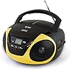 Amazon.com: Tyler Portable Sport Stereo CD Player TAU101-BL with AM/FM ...