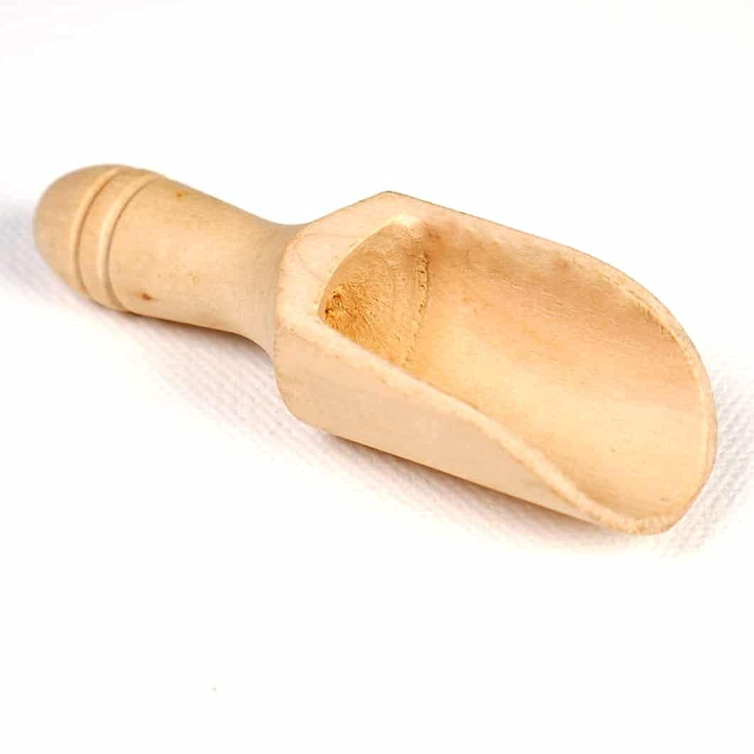 Buy DIYARA® Bath Salt Scoop (4 pcs) Wooden Scoop, Mini Wooden Spoon ...