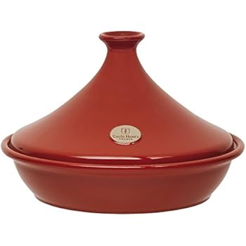 Amazon.com: Emile Henry Flame Top 2.6-Quart Tagine Red: Kitchen & Dining