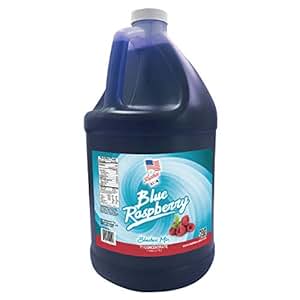 Amazon.com : Blue Raspberry Slushie Mix -1 Gallon - 128 oz (yields ...