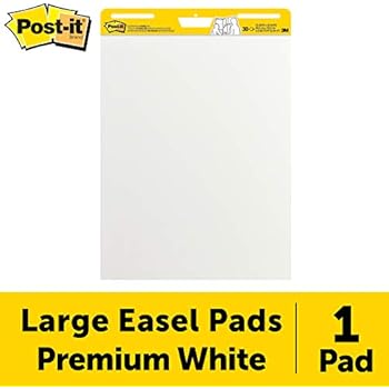 3M Post-it rotafolio super sticky color blanco de 25 x 30 in con 30 ...