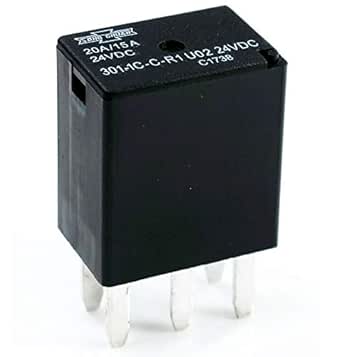 Amazon.com: Song Chuan 301-1C-C-R1-U02 24VDC Relay, 5 Pin 35A 24VDC ...