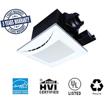 Akicon 70 CFM 0.5 Sone Ceiling Mounted Energy Star Rated and HVI ...