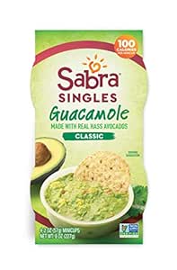Sabra Singles, Classic Guacamole, Plant-Based, Vegan, Gluten Free, 2oz ...