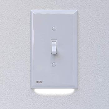 Single SnapPower SwitchLight - Light Switch Cover Plate With Built-In ...